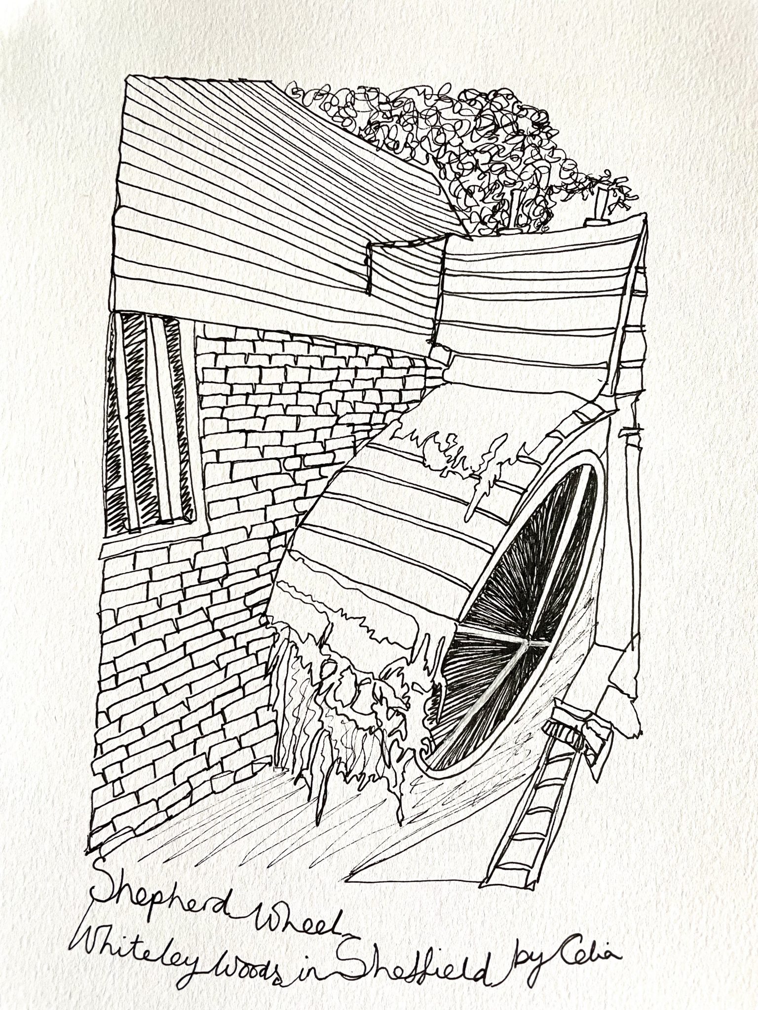 Shepherd Wheel - Sheffield - ArtbyCeliaBennett.com